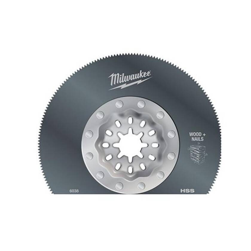 MILWAUKEE 48906038 MULTI MATERIAL 85MM SEGMENTED FLUSH CUT BLADE ...