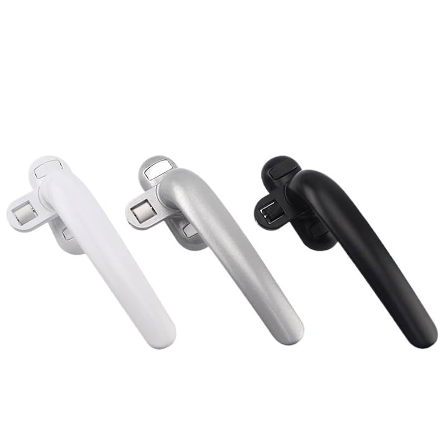 ALUMINIUM HANDLE FOR DOORS AND WINDOWS RIGHT SILVER : Liotatis Timber & DIY